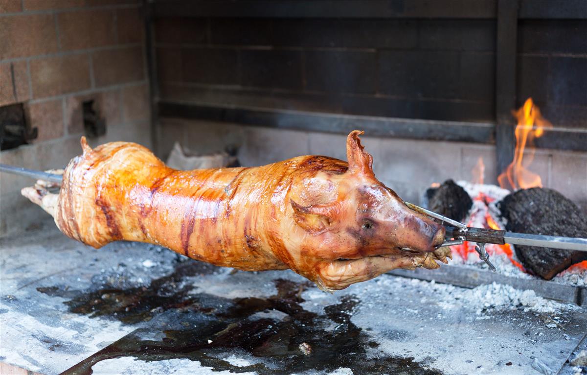 Odojak na ražnju | Index Recepti